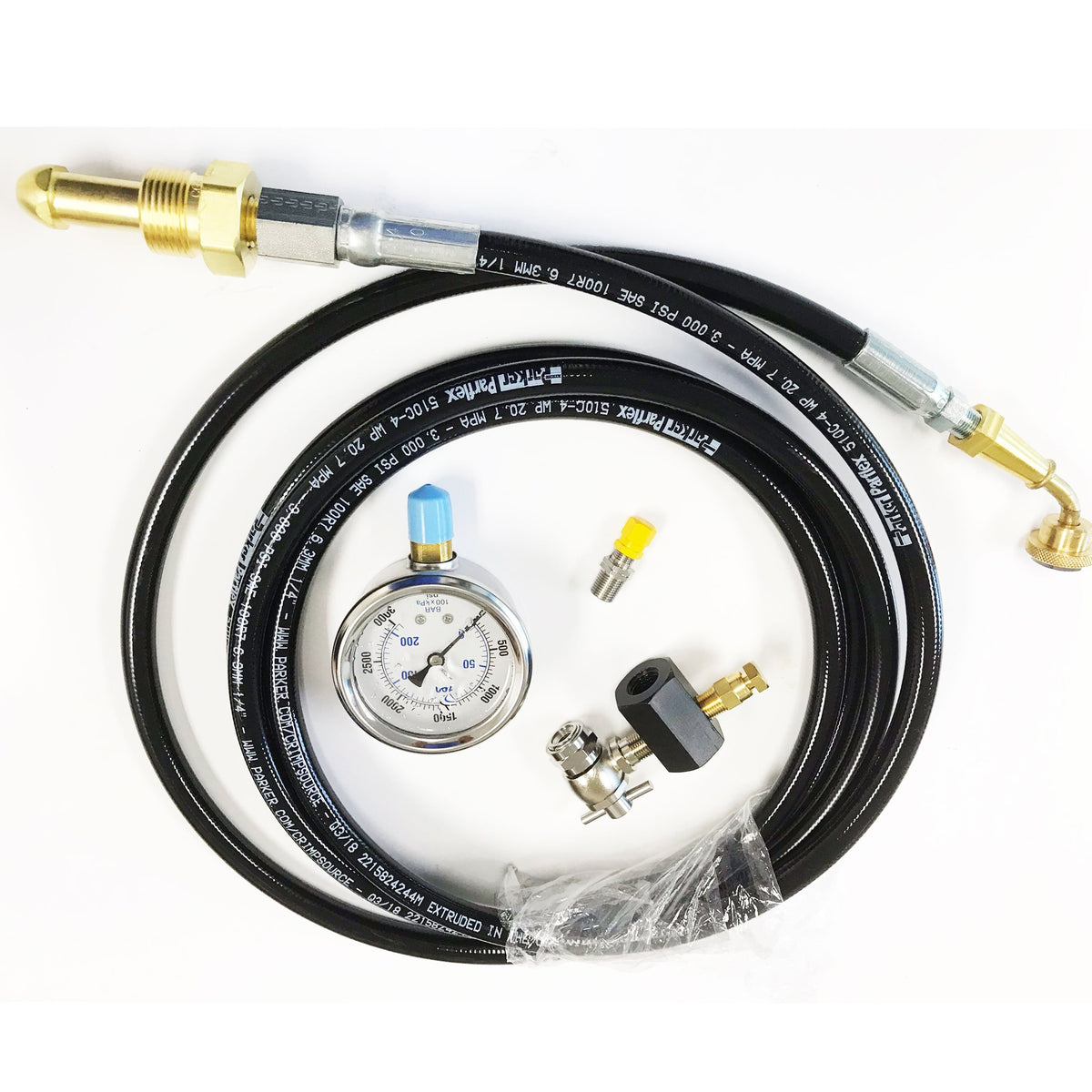 Bladder Accumulator Charging Kit, 3000 psi, 10FT Parker Hose – Reasontek